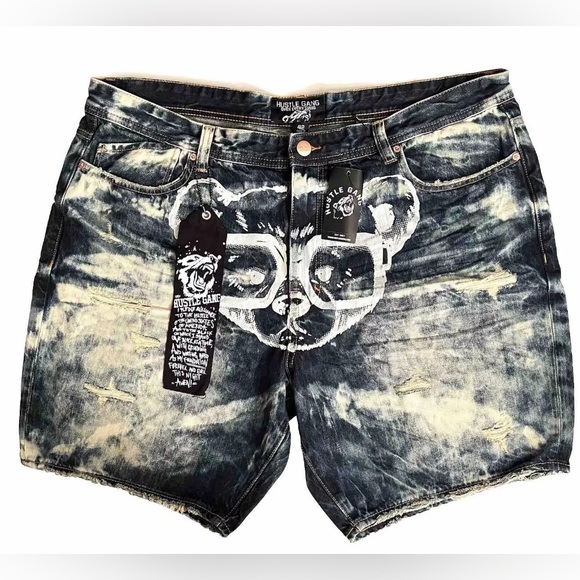 Hustle Gang | Shorts | New Hustle Gang Over Everything Mens Denim ...